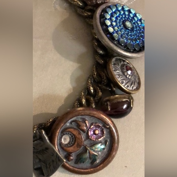 Jewelry | Vintage Antique Button Charm Bracelet | Poshmark